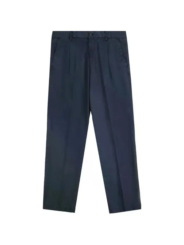 FAY Pleated Chino Trousers - Blue
