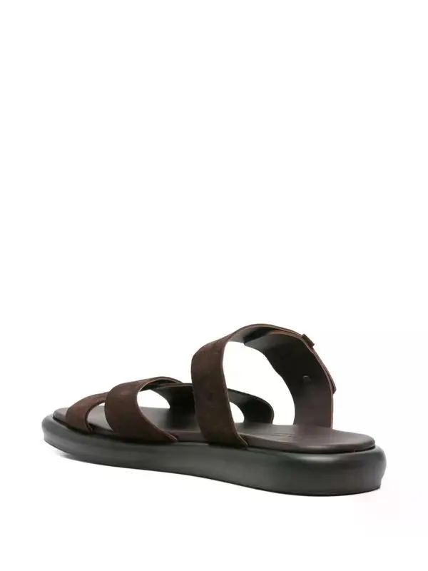 JOHN HARRISON Suede Crossover Sandals