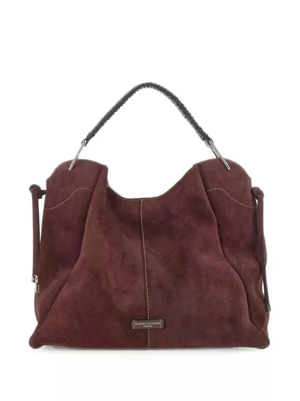GIANNI CHIARINI Suede Tote Bag - Red