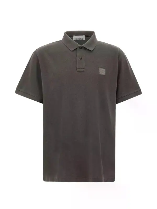 Stone Island Logo-patch Cotton-piqué Polo Shirt