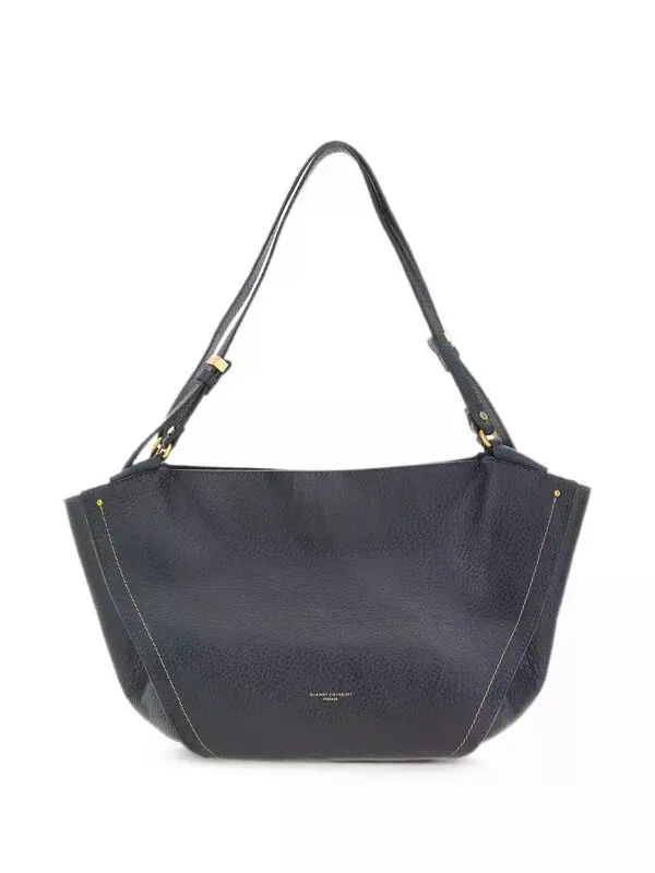 GIANNI CHIARINI Bloom Leather Shoulder Bag - Blue