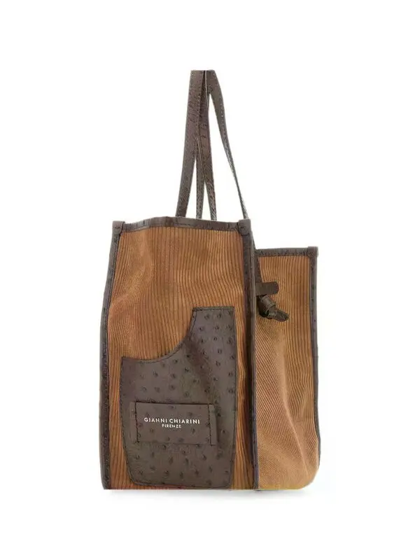 MARCELLA CLUB Marcella Ribbed Suede Shoulder Bag - Neutrals