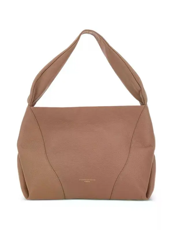 GIANNI CHIARINI Suria Grained Leather Shoulder Bag - Neutrals