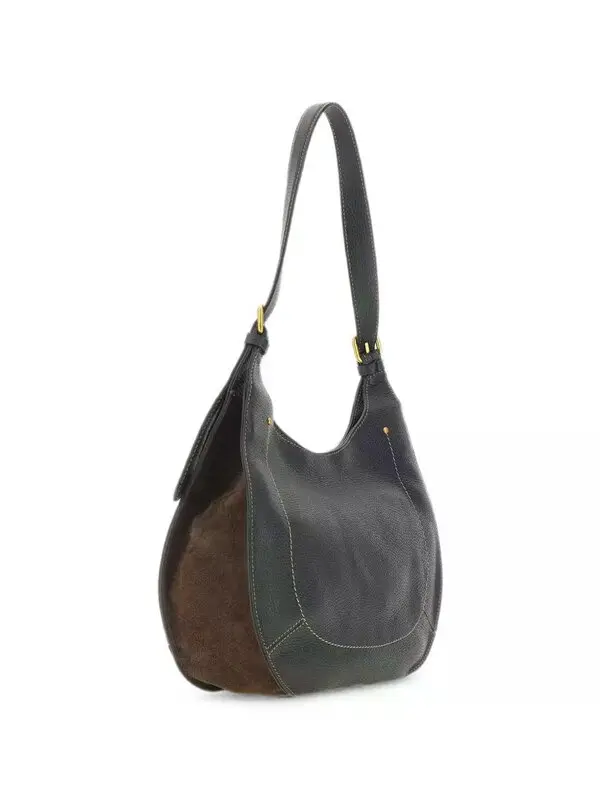 GIANNI CHIARINI Gabry Shoulder Bag With Contrast Stitching