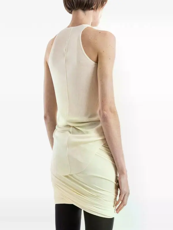 Rick Owens Asymmetric Hem Round Neck Tank Top