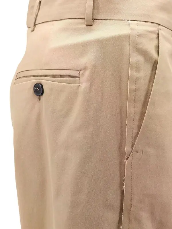 AMARANTO Pleated Wide-leg Trousers
