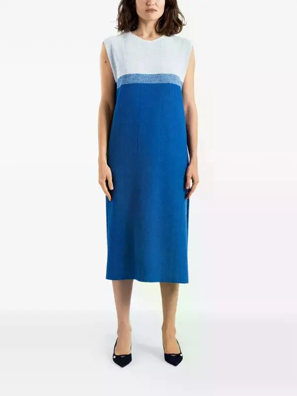 BIELO Sleeveless Double-face Midi Dress