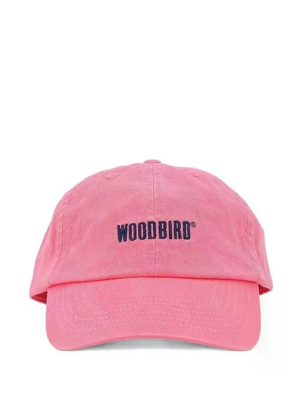 WOODBIRD Logo-embroidered Cap - Pink