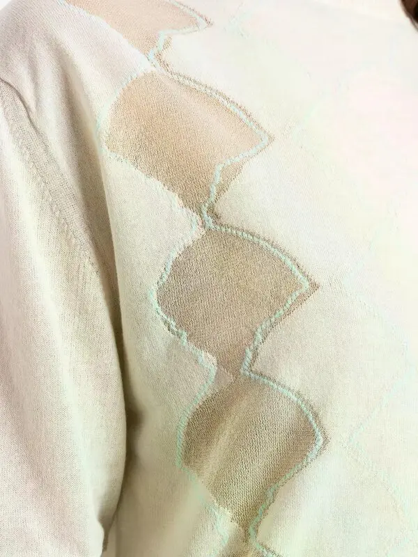 BIELO Seashell Argyle Jacquard T-shirt