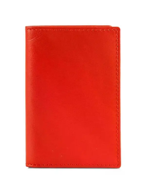 Comme Des Garçons Bi-fold Leather Wallet - Orange