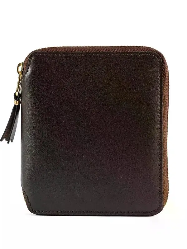 Comme Des Garçons Zip-around Leather Wallet - Brown