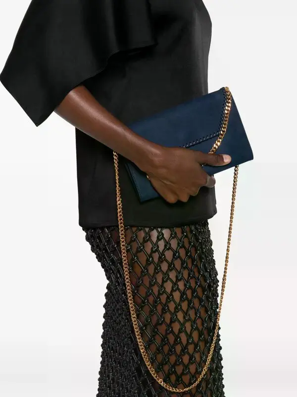 Stella McCartney Falabella Chain-trim Crossbody Bag - Blue