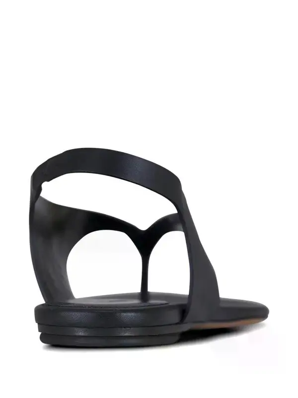 Le Monde Beryl Langley Leather Thong Sandals - Black