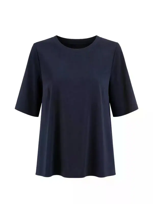 VICARIO CINQUE Round Neck Short Sleeve T-shirt - Blue