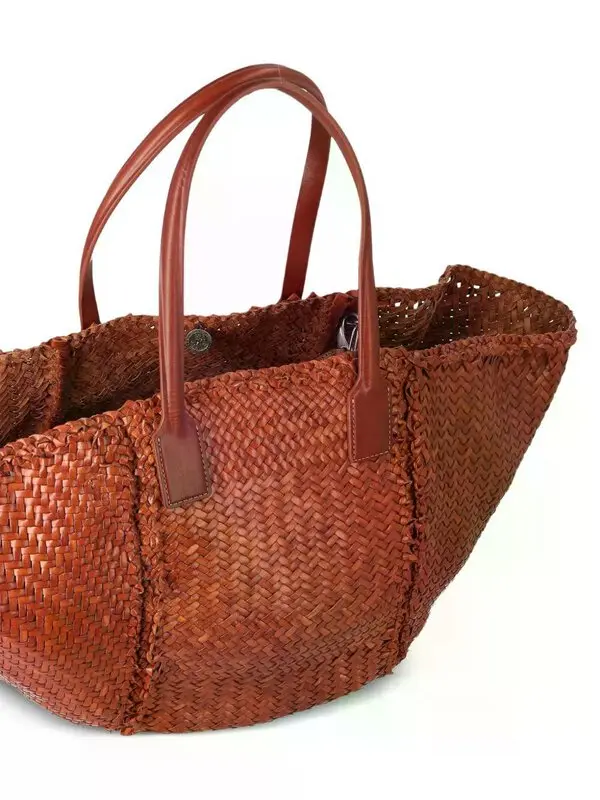 Dragon Diffusion Teresa Woven Leather Tote - Brown