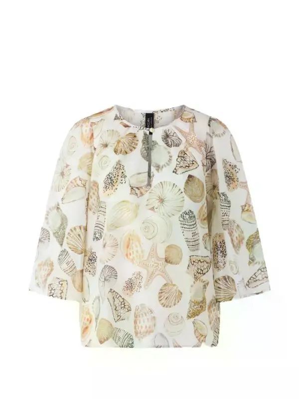 MARCCAIN Seashell Print Blouse - Neutrals