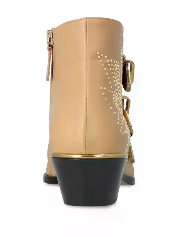 Chloé Susanna Studded Ankle Boots - Neutrals