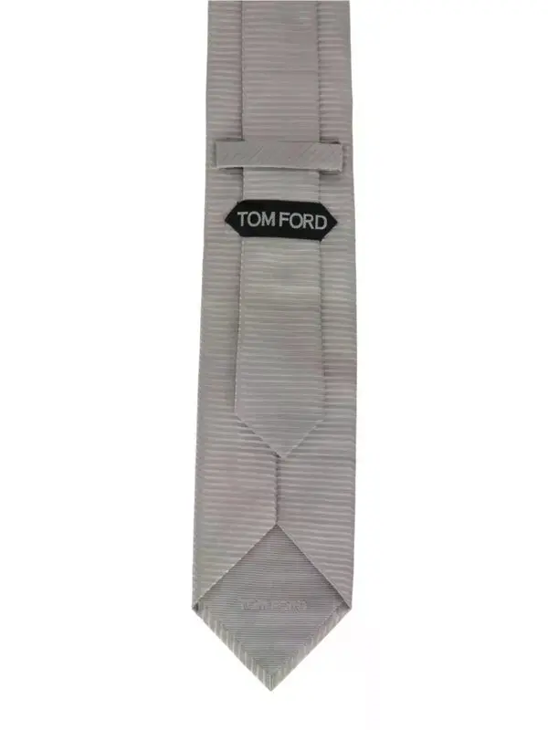 TOM FORD Textured Neck Tie - Grey