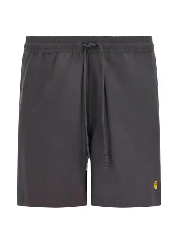 Carhartt Work In Progress Chase Logo-embroidered Swim Shorts - Grey