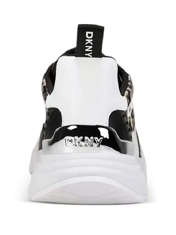Dkny Leopard Print Lace Up Sneakers