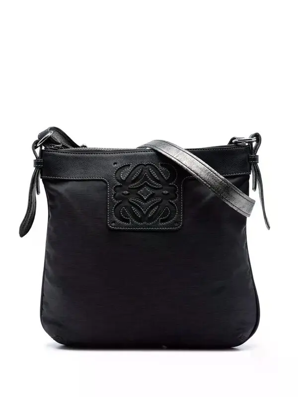 Loewe Nylon Anagram Crossbody Bag - Black