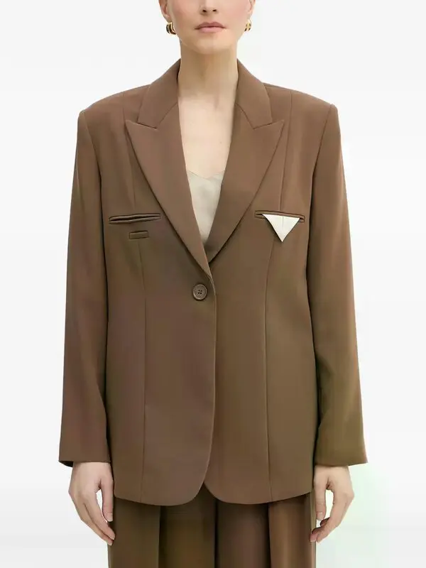 Armani Exchange Peak-lapel Single-breasted Blazer