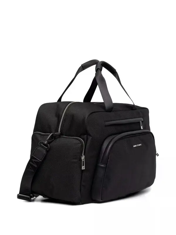 Armani Exchange Logo-print Zip Pocket Holdall Bag