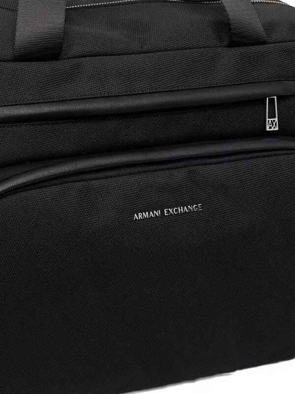 Armani Exchange Logo-print Zip Pocket Holdall Bag