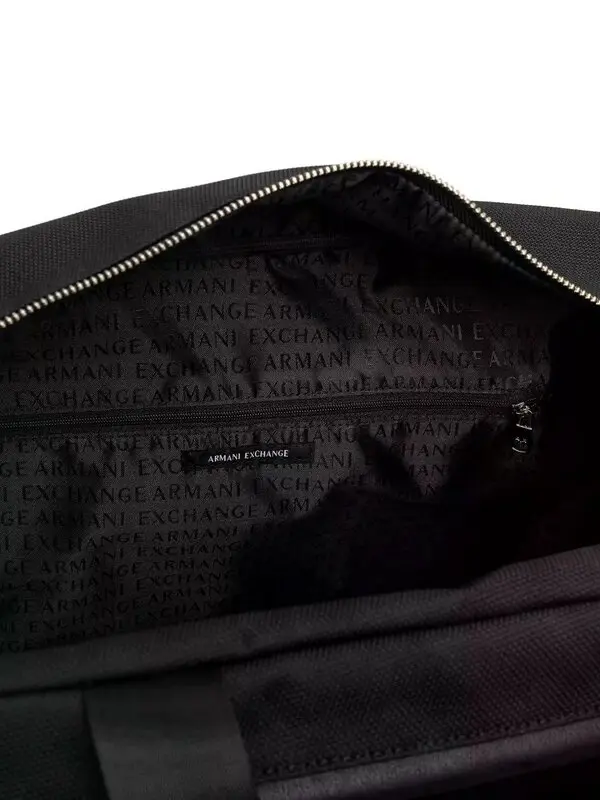 Armani Exchange Logo-print Zip Pocket Holdall Bag