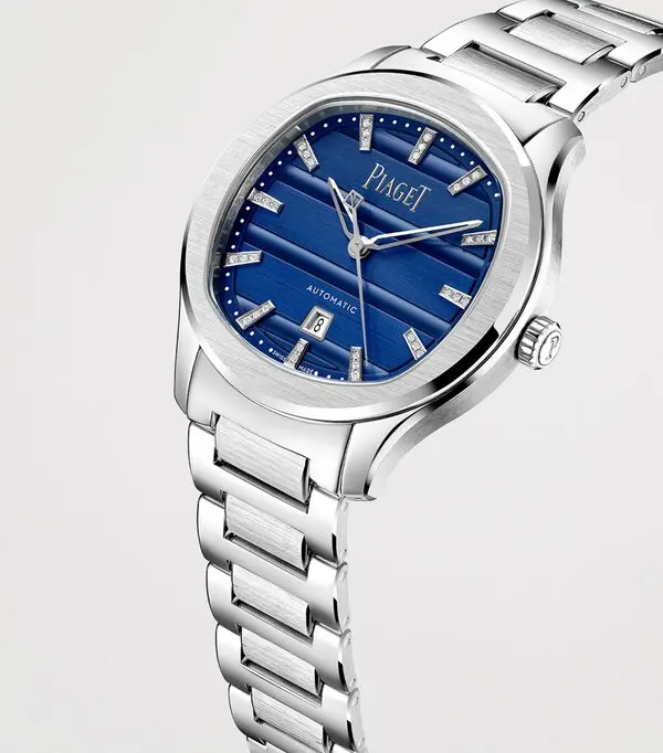 PIAGET Stainless Steel And Diamond Polo Date Watch
