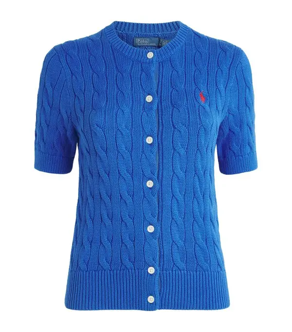 Polo Ralph Lauren Cotton Cable-knit Cardigan - Blue
