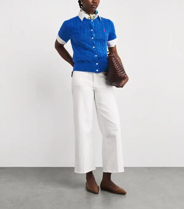 Polo Ralph Lauren Cotton Cable-knit Cardigan - Blue