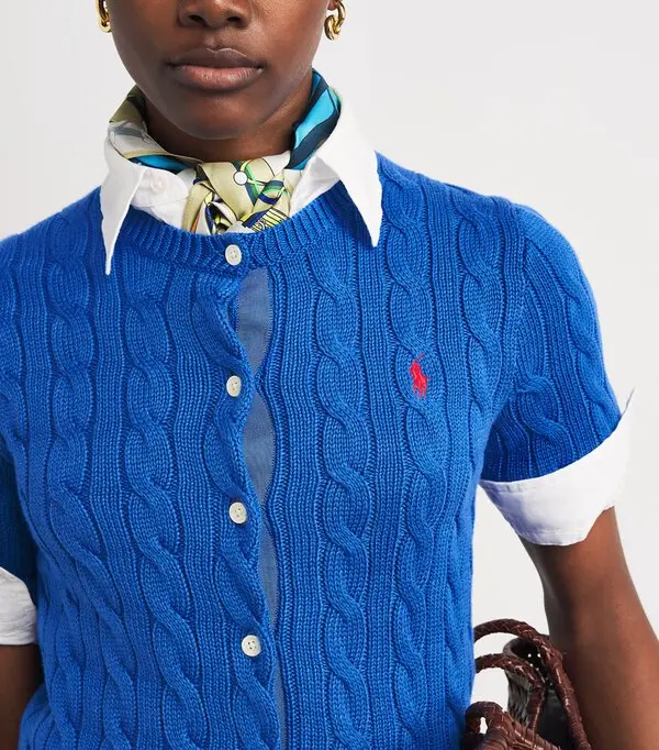 Polo Ralph Lauren Cotton Cable-knit Cardigan - Blue