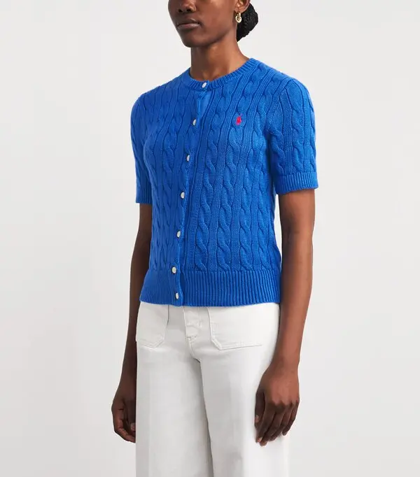 Polo Ralph Lauren Cotton Cable-knit Cardigan - Blue