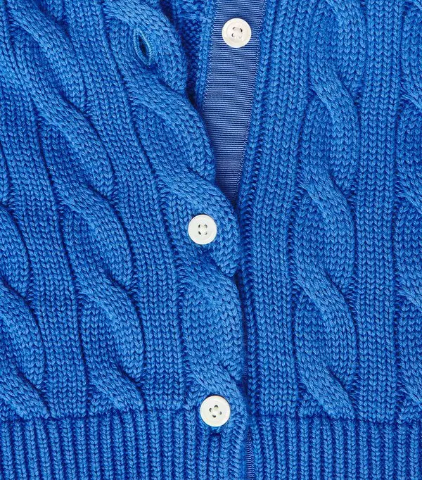 Polo Ralph Lauren Cotton Cable-knit Cardigan - Blue