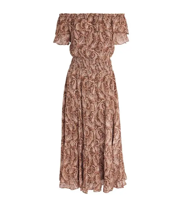 Paige Silk Georgette Alistar Midi Dress
