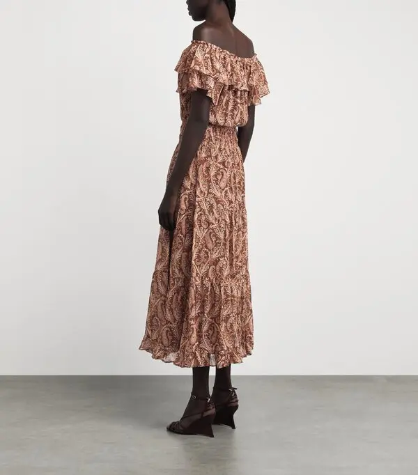 Paige Silk Georgette Alistar Midi Dress