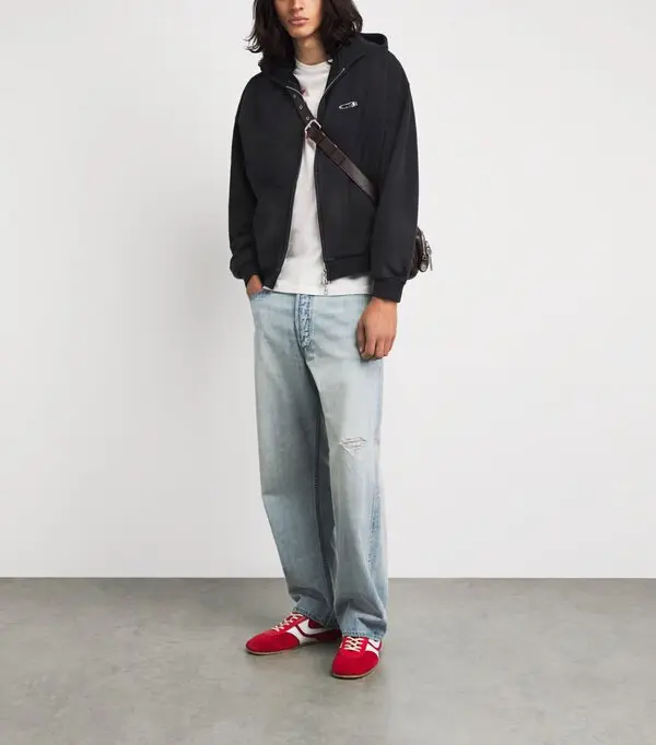 COLE BUXTON Distressed Surf Hoodie - Black