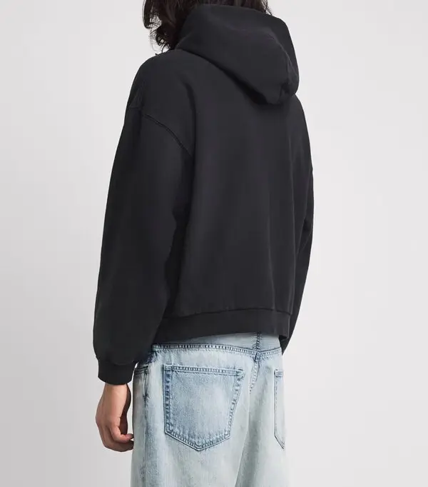 COLE BUXTON Distressed Surf Hoodie - Black