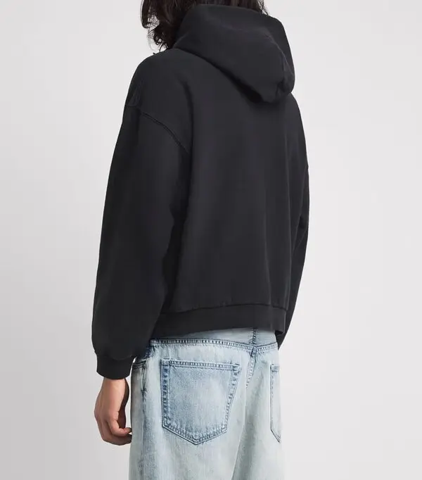 COLE BUXTON Distressed Surf Hoodie - Black