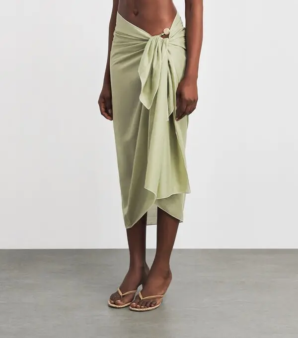 ERES Cotton Voile Pareo - Green