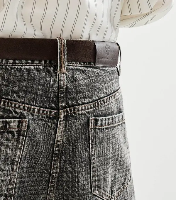 Brunello Cucinelli Loose Barrel Jeans - Grey