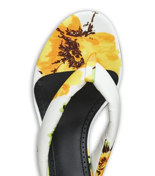 Alaïa Floral Thong Mules 55 - White