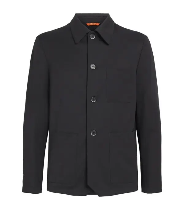 Barena Venezia Stretch-wool Gabardine Overshirt