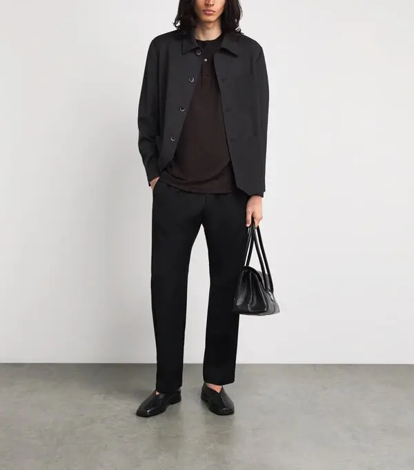 Barena Venezia Stretch-wool Gabardine Overshirt