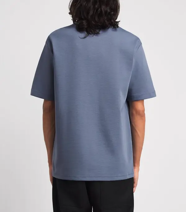 NN.07 Relaxed Logo Nat T-shirt - Blue