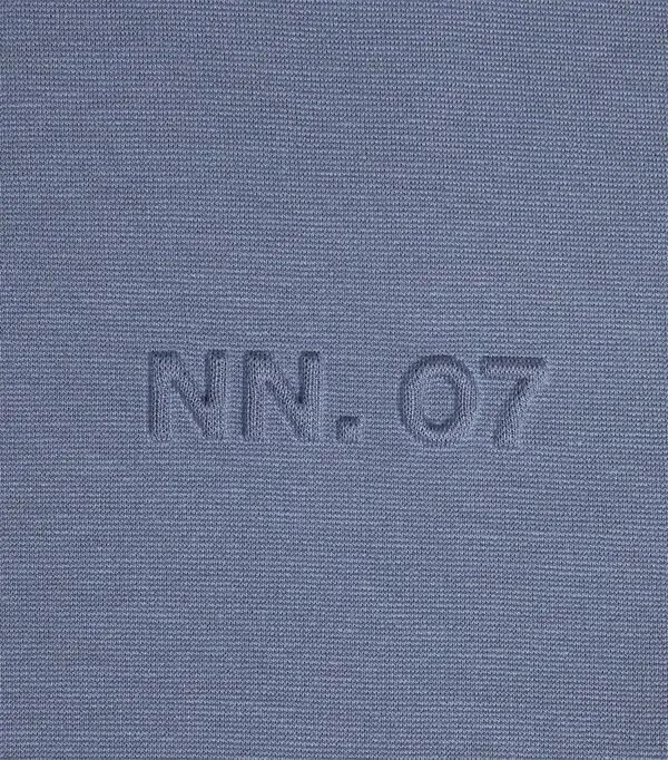 NN.07 Relaxed Logo Nat T-shirt - Blue
