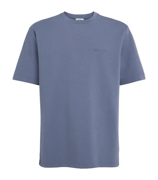 NN.07 Relaxed Logo Nat T-shirt - Blue