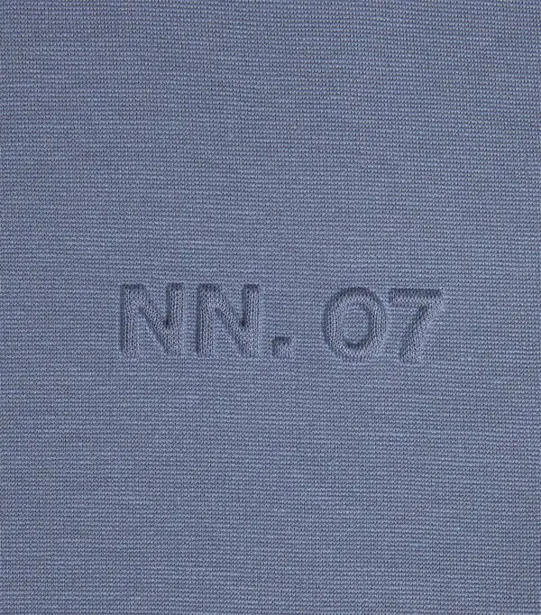 NN.07 Relaxed Logo Nat T-shirt - Blue