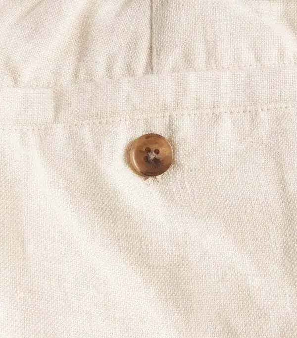 NN.07 Linen Billie Trousers - Ivory